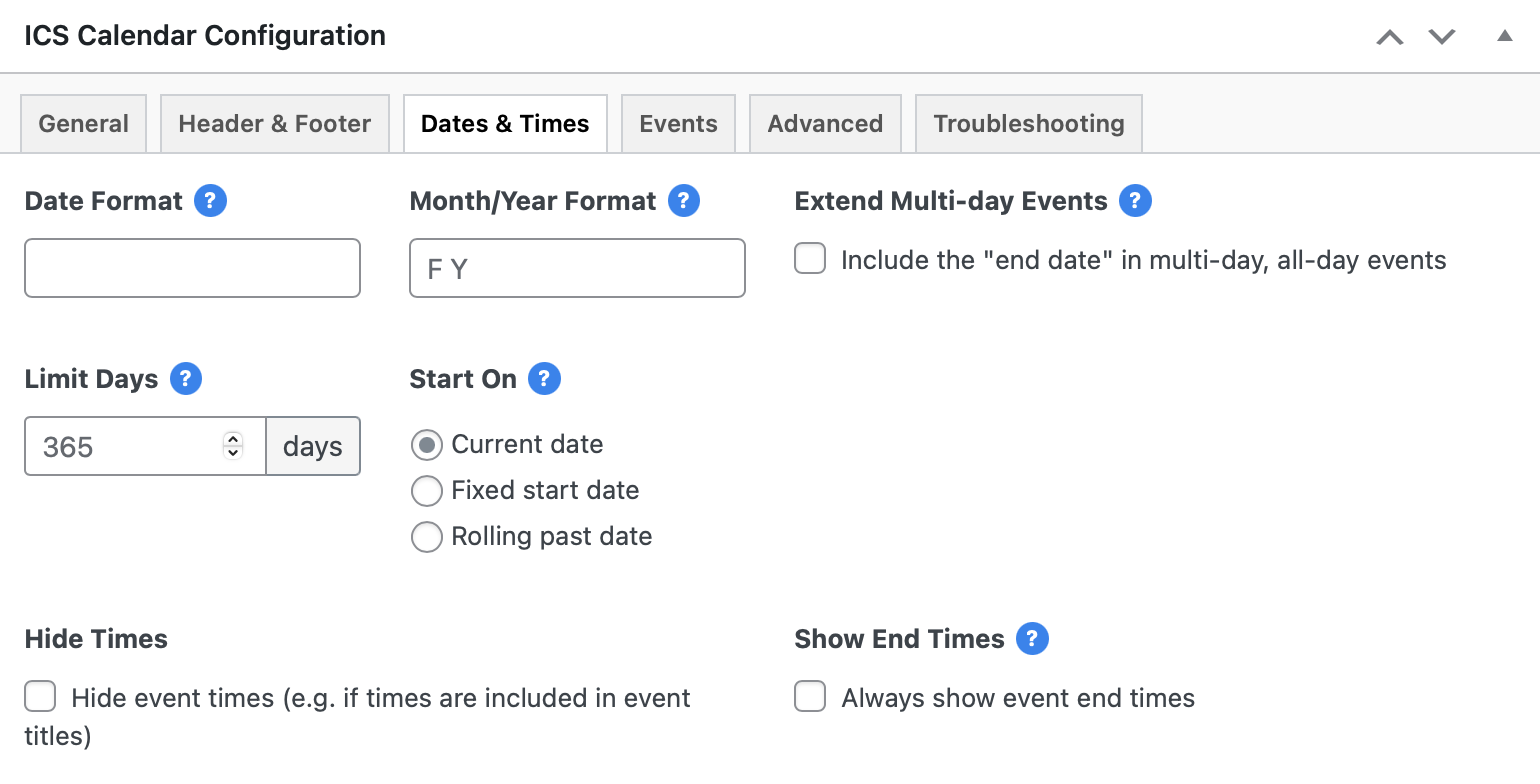 Calendar Builder – ICS Calendar